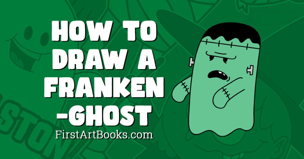 How To Draw A Franken-Ghost For Halloween - Free Kids Activity Page