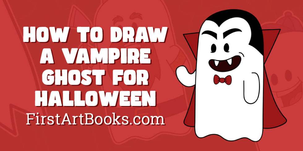 How To Draw A Vampire Ghost For Halloween - Free Kids Activity Page