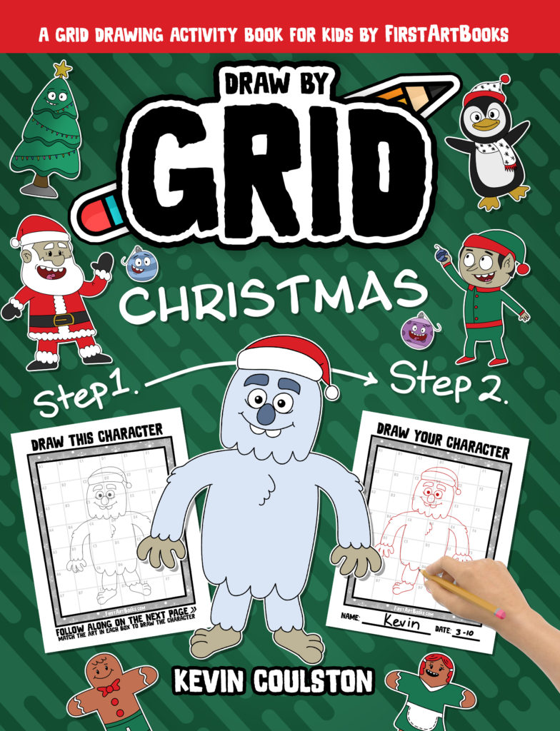 Draw By Grid: Christmas - A Grid Drawing Activity Book For Kids By ...