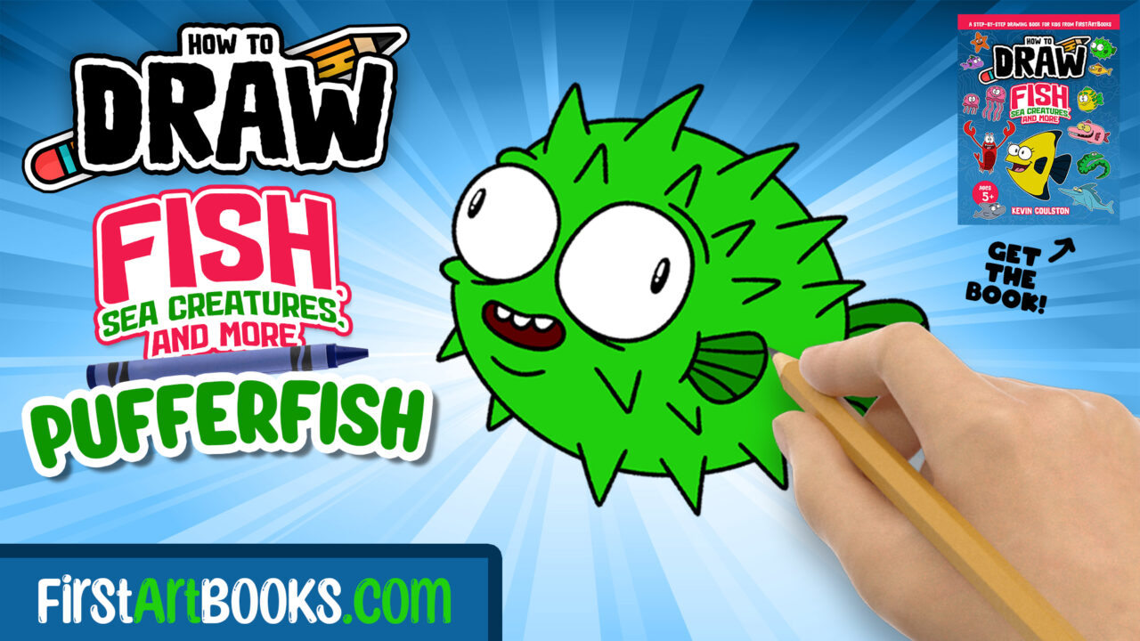 Video Drawing Tutorial: How To Draw A Pufferfish | FirstArtBooks.com