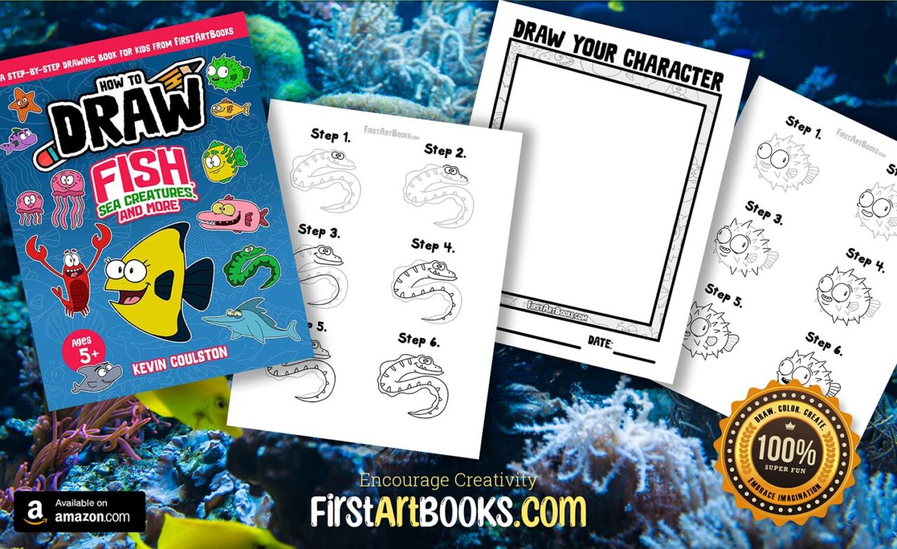 Learn To Draw An Ocean Of Fun With How To Draw: Fish, Sea Creatures ...