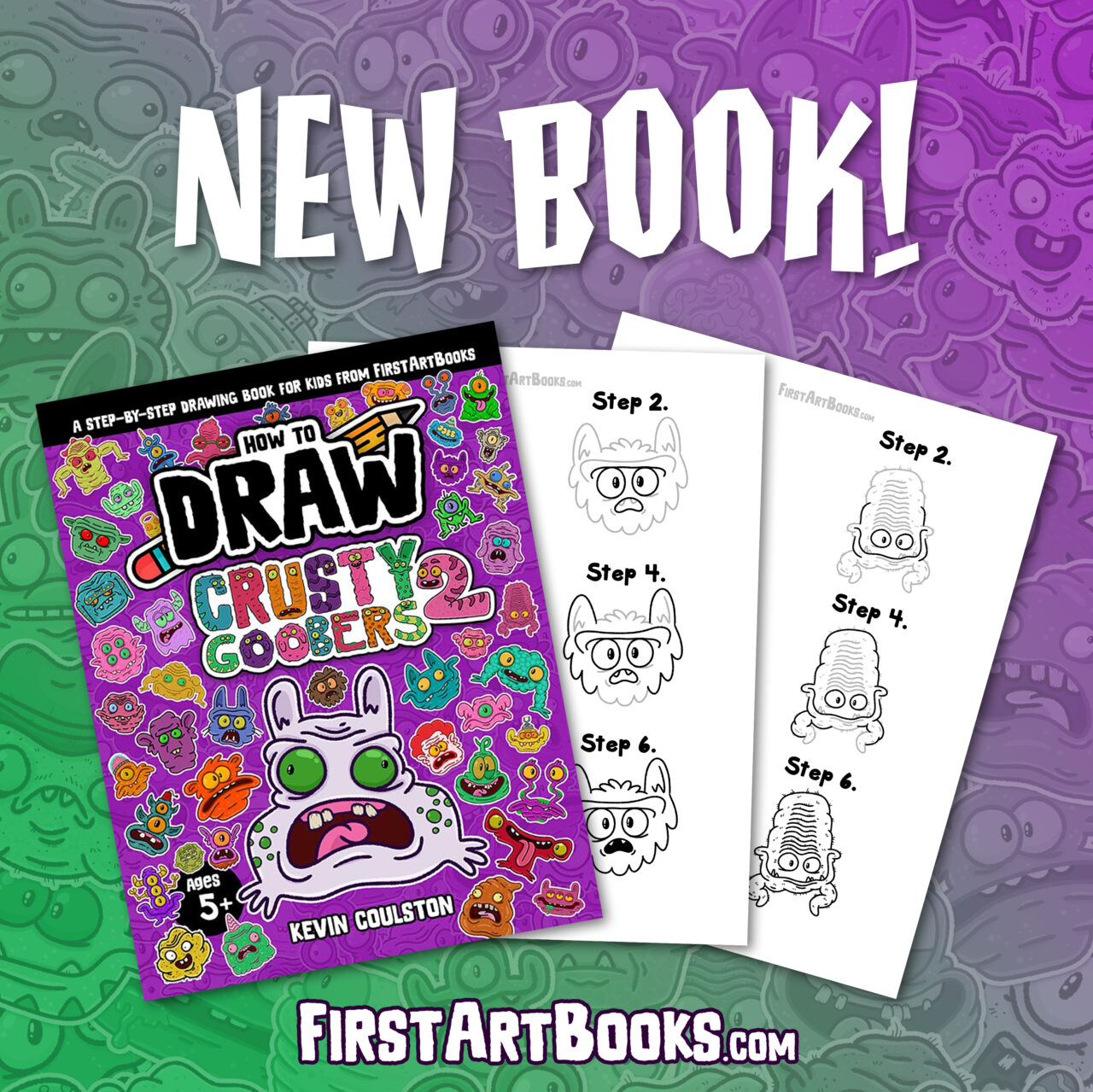 NEW BOOK ️ How To Draw: Crusty Goobers 2 | FirstArtBooks.com