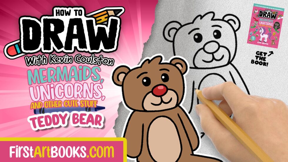 Video Drawing Tutorial: How To Draw A Teddy Bear | A Fun 8 Minute Cute ...