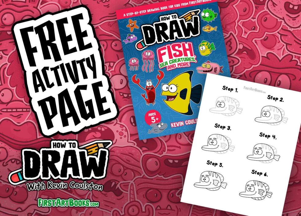 Free Activity Page: How To Draw A Tropical Fish | 6 Easy Steps | Step ...
