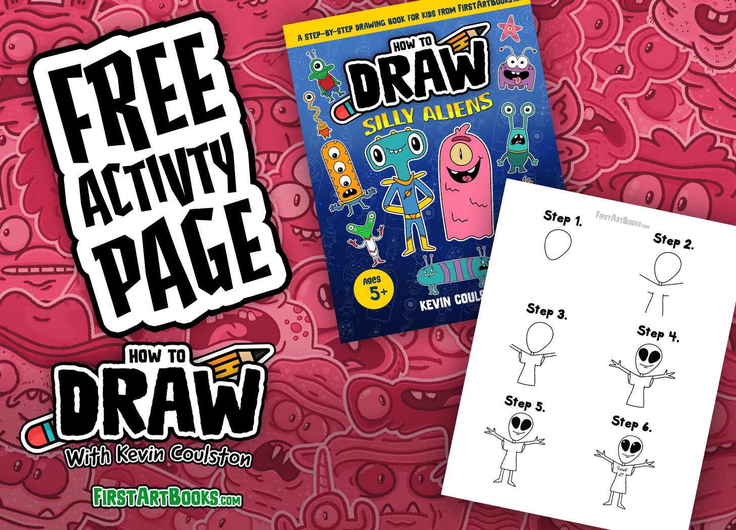 Free Activity Page: How To Draw A Grey Alien | Step-by-Step Drawing ...