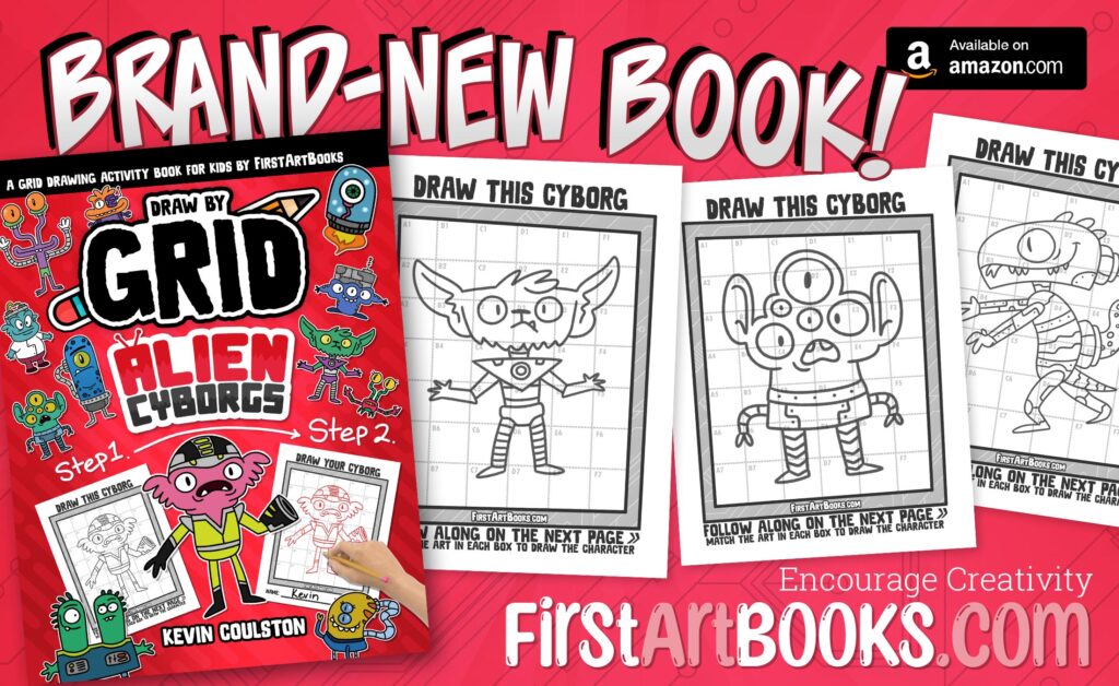 New Book Release: Draw By Grid - Alien Cyborgs | Learn To Draw Cyborgs ...