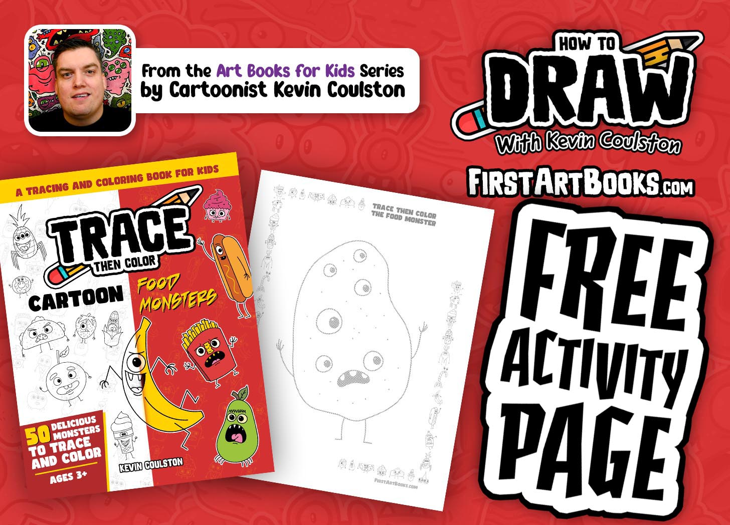 3 Ways To Draw Cute Cartoon Monsters: Step-by-Step, Tracing And ...