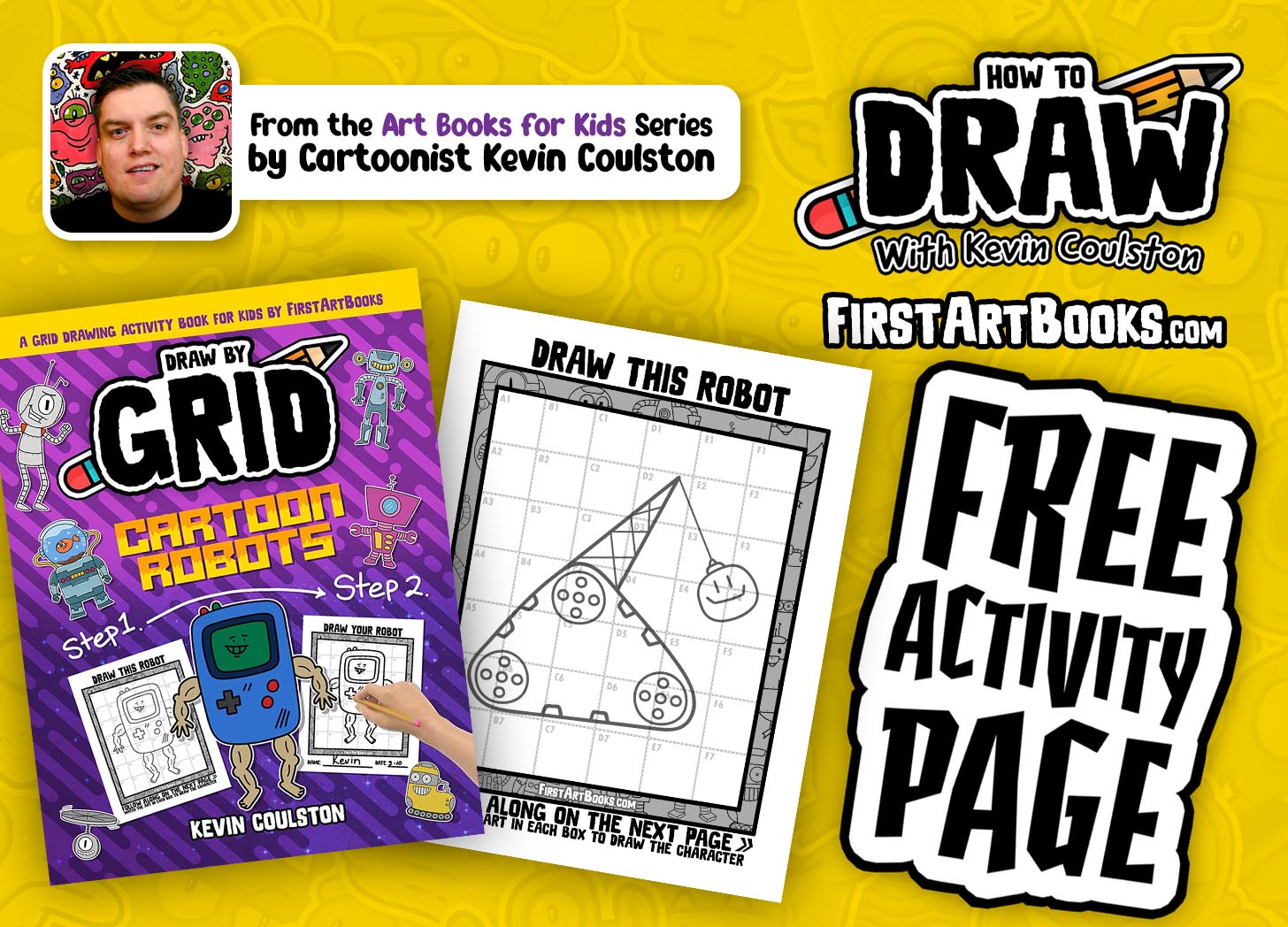 150 Cartoon Faces To Draw! Easy-to-Follow Grid Drawing Pages - Fun For ...