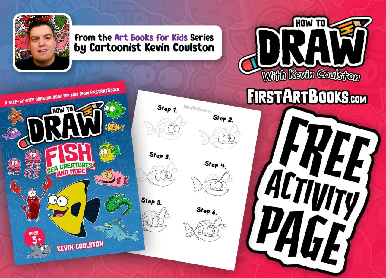 How To Draw An Anglerfish In 6 Easy Steps | Free Activity Page | Fun ...